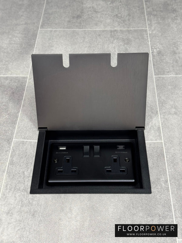 USB Plug Socket Recessed Floor Socket - Old Bronze – Floorpower