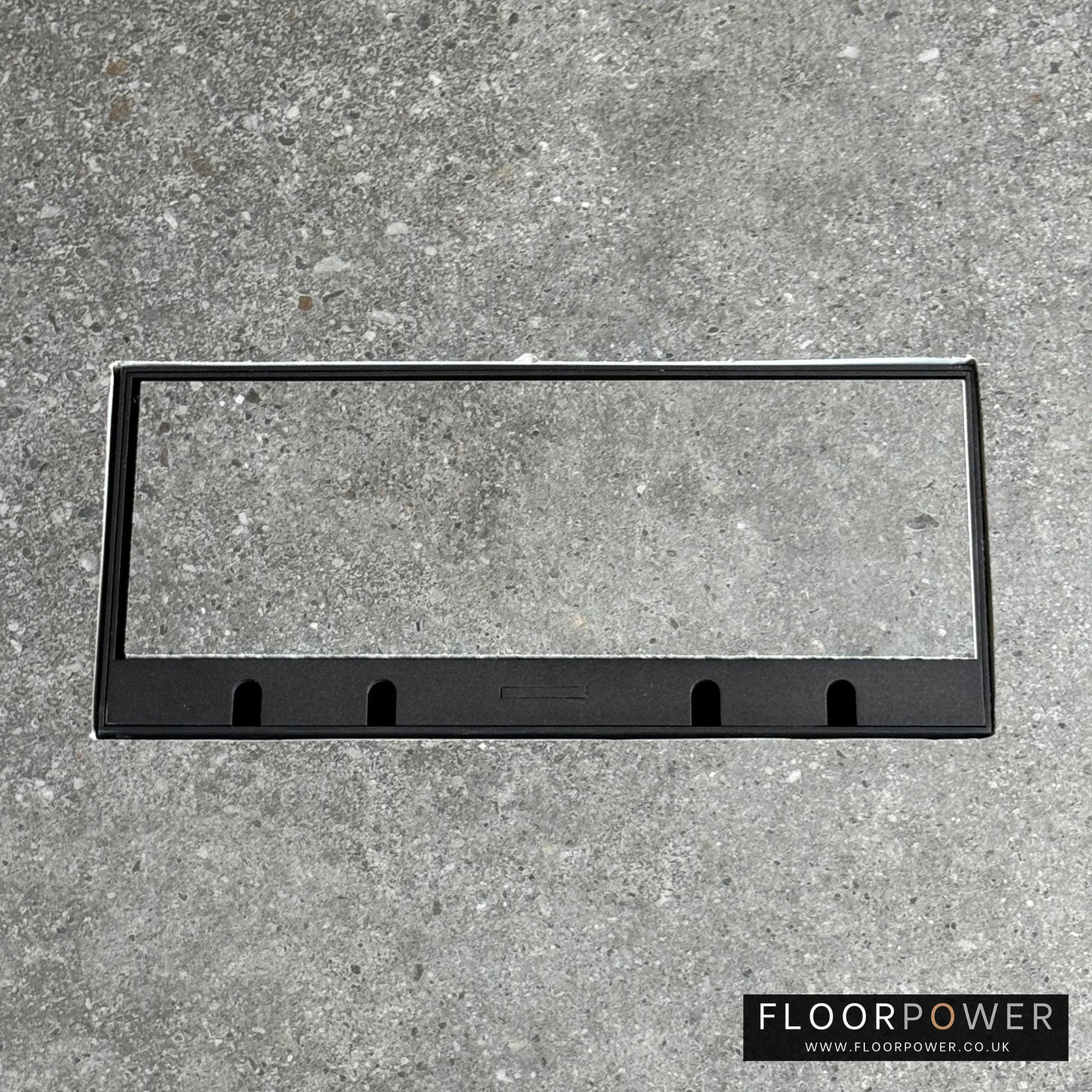 Network RJ45 Cat6 Ethernet Flush Recessed Floor Sockets - Black ...