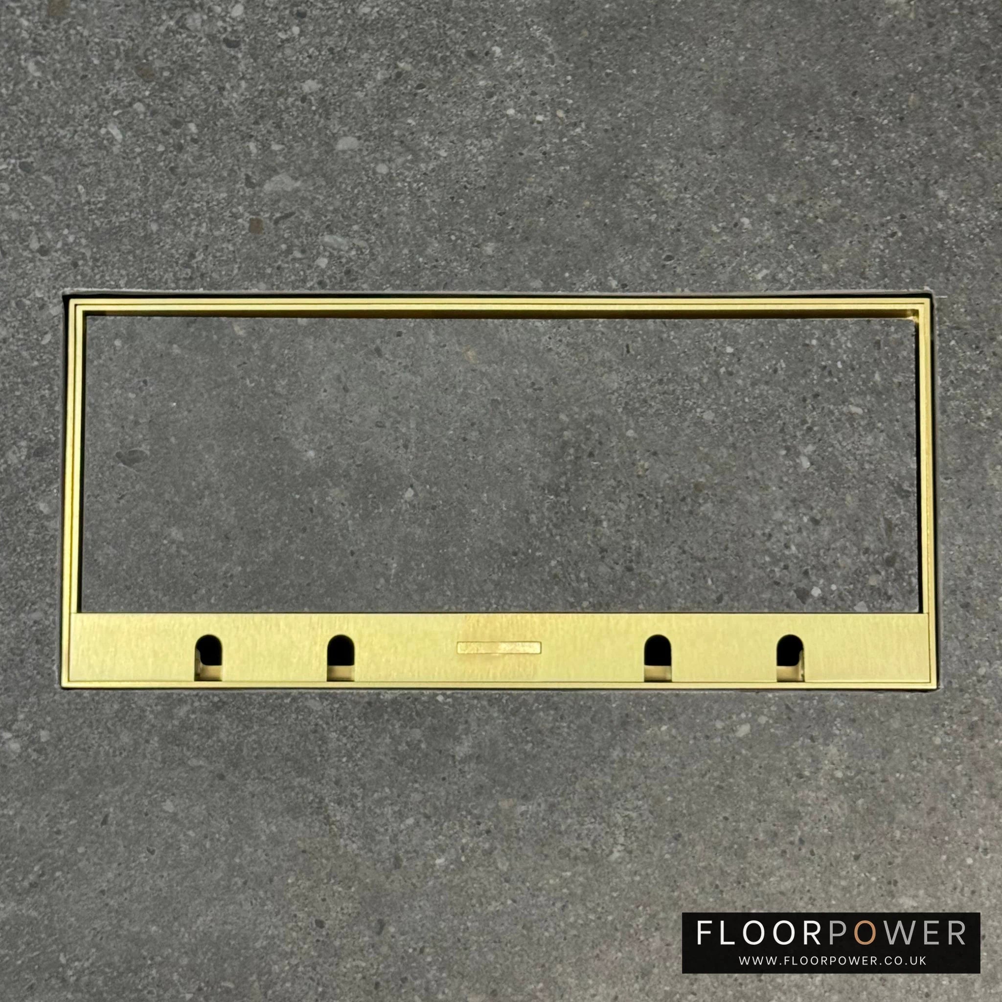Network RJ45 Cat6 Ethernet Flush Recessed Floor Sockets - Satin Brass ...